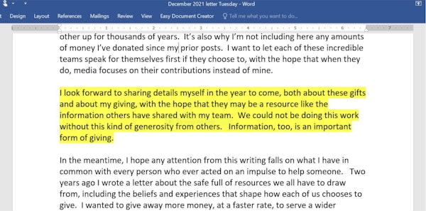 No Dollar Signs This Time - Essays - Yield Giving